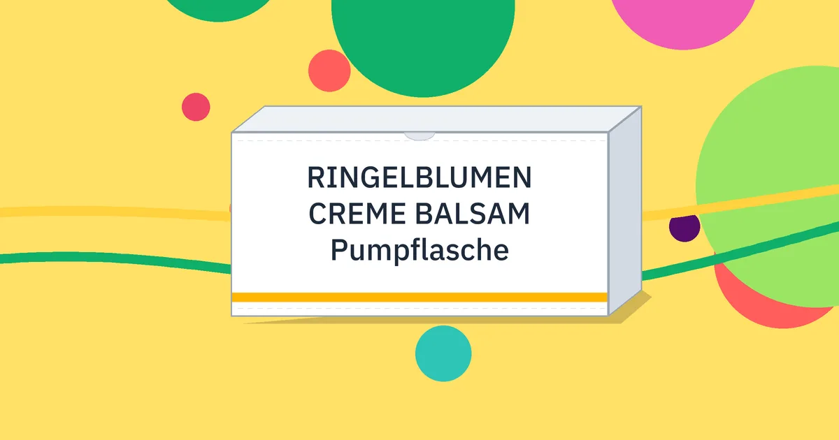 Symbolbild: Packung mit der Aufschrift RINGELBLUMEN CREME BALSAM Pumpflasche (PZN 10245814) – Verfügbarkeit und Bezug in Apotheken in Frankfurt am Main