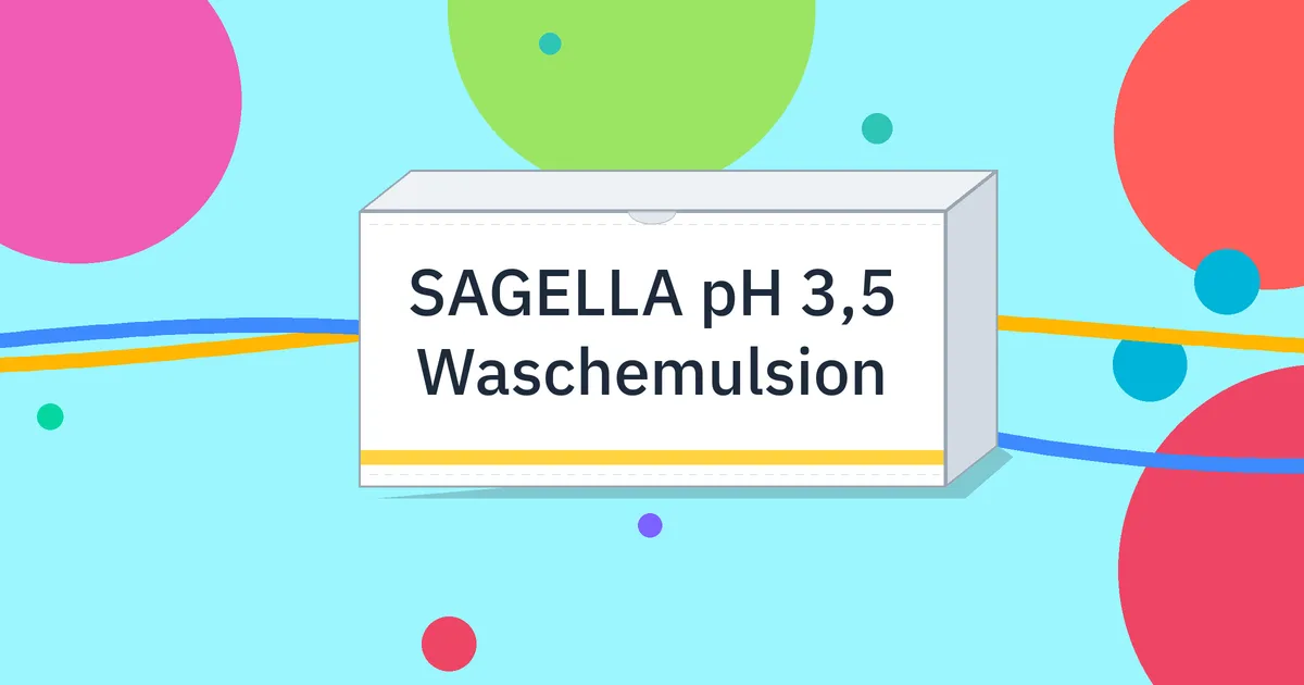 Symbolbild: Packung mit der Aufschrift SAGELLA pH 3,5 Waschemulsion (PZN 01564472) – Verfügbarkeit und Bezug in Apotheken in Frankfurt am Main