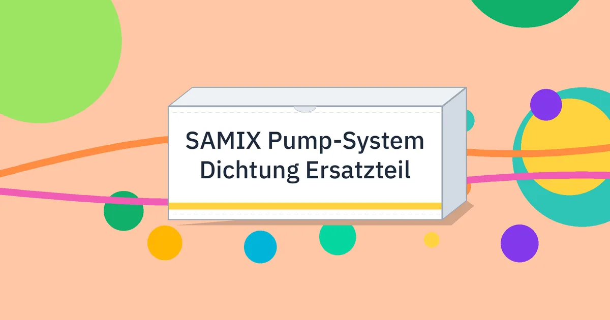Symbolbild: Packung mit der Aufschrift SAMIX Pump-System Dichtung Ersatzteil (PZN 11481304) – Verfügbarkeit und Bezug in Apotheken in Frankfurt am Main