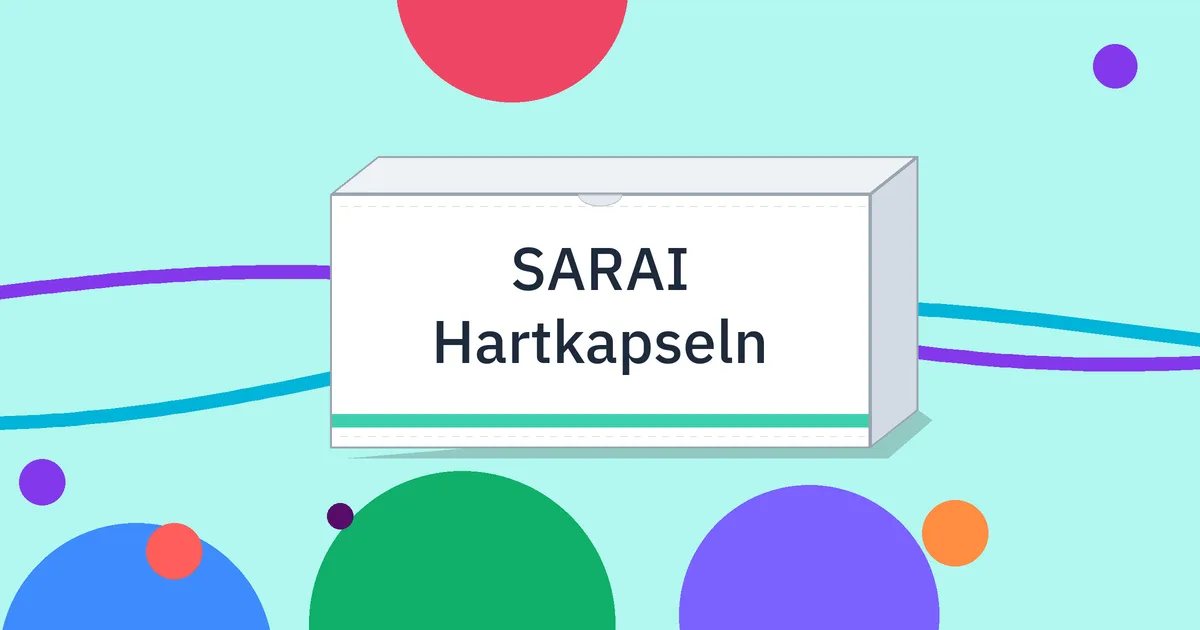 Symbolbild: Packung mit der Aufschrift SARAI Hartkapseln (PZN 02515866) – Verfügbarkeit und Bezug in Apotheken in Frankfurt am Main