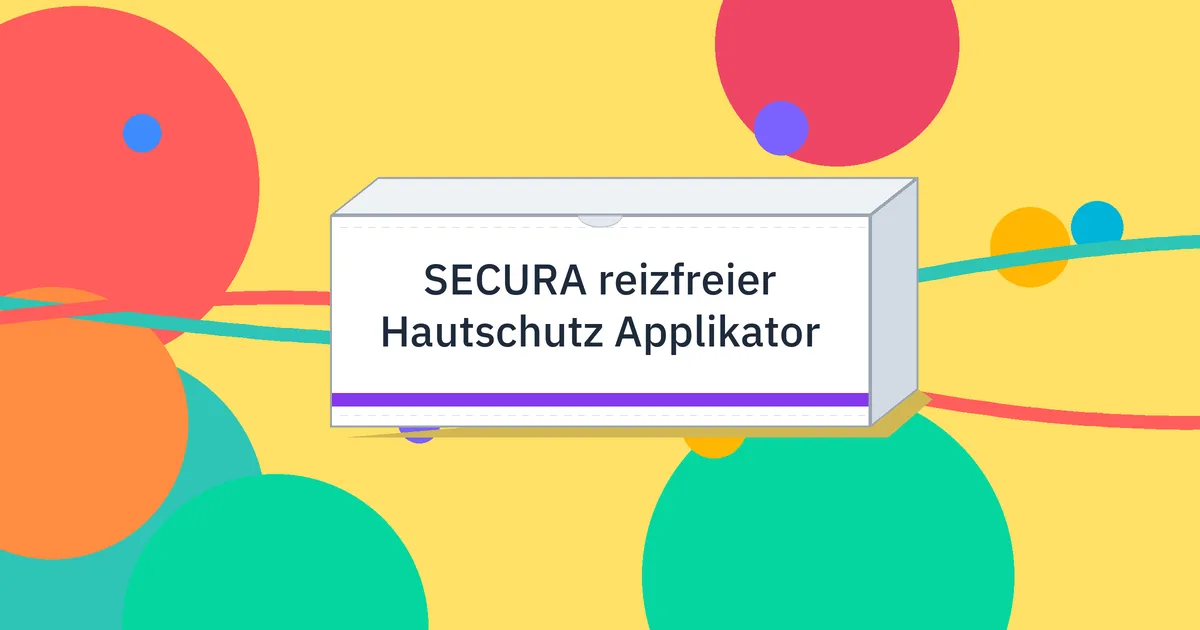 Symbolbild: Packung mit der Aufschrift SECURA reizfreier Hautschutz Applikator (PZN 19863181) – Verfügbarkeit und Bezug in Apotheken in Frankfurt am Main
