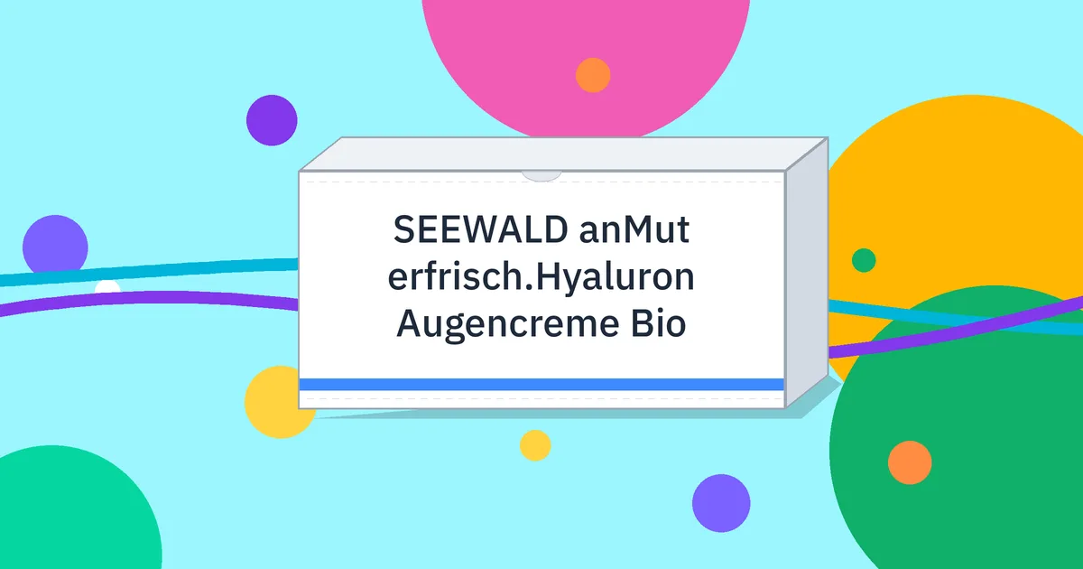 Symbolbild: Packung mit der Aufschrift SEEWALD anMut erfrisch.Hyaluron Augencreme Bio (PZN 20686933) – Verfügbarkeit und Bezug in Apotheken in Frankfurt am Main