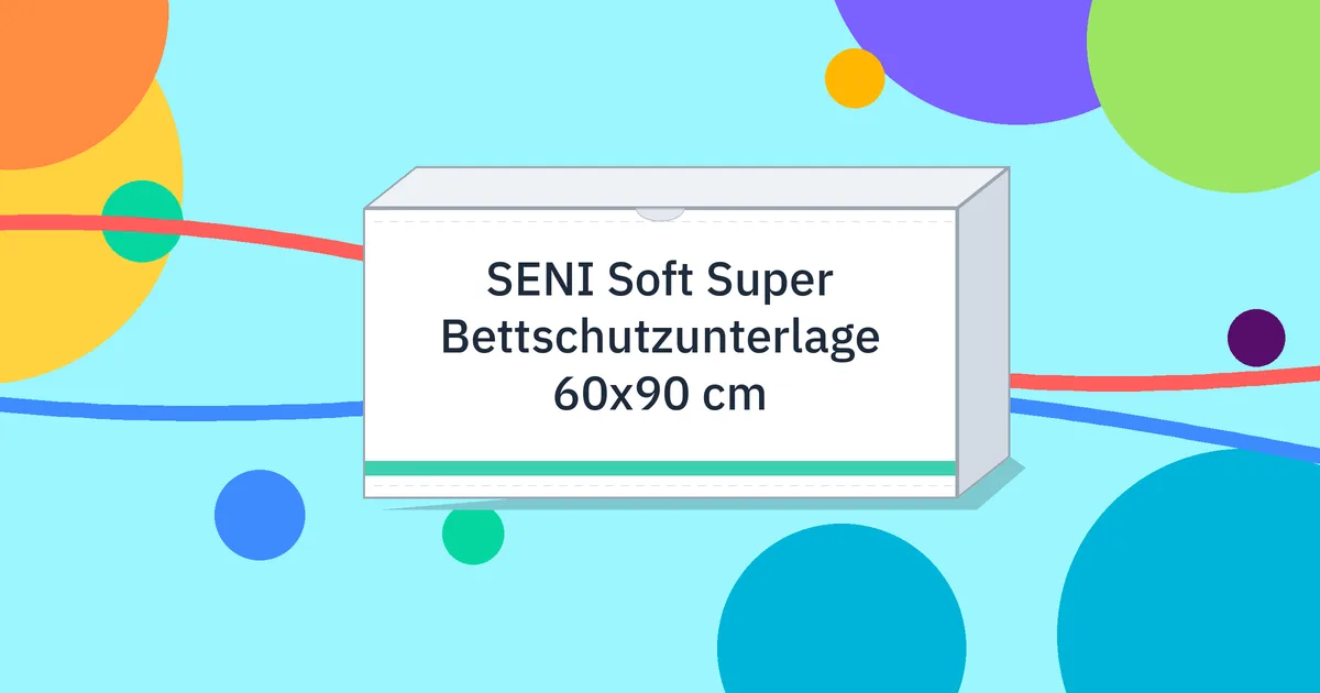 Symbolbild: Packung mit der Aufschrift SENI Soft Super Bettschutzunterlage 60x90 cm (PZN 20024209) – Verfügbarkeit und Bezug in Apotheken in Frankfurt am Main