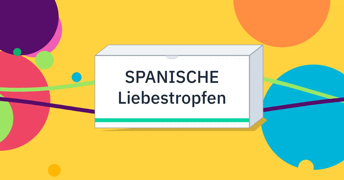 Symbolbild: Packung mit der Aufschrift SPANISCHE Liebestropfen (PZN 10039747) – Verfügbarkeit und Bezug in Apotheken in Frankfurt am Main