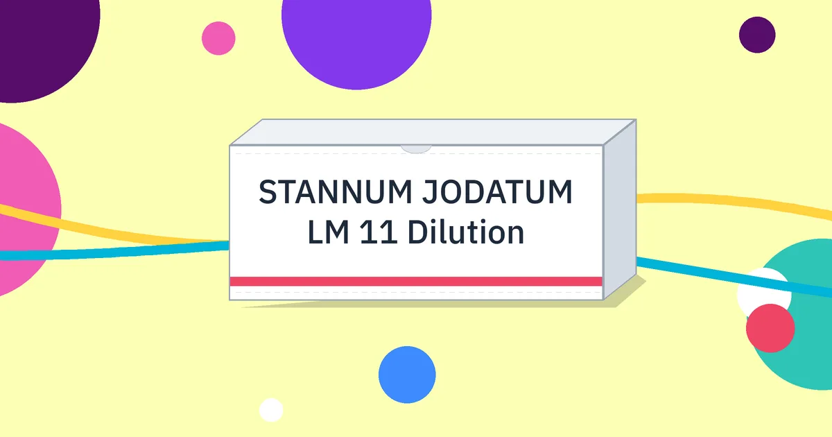 Symbolbild: Packung mit der Aufschrift STANNUM JODATUM LM 11 Dilution (PZN 13198713) – Verfügbarkeit und Bezug in Apotheken in Frankfurt am Main