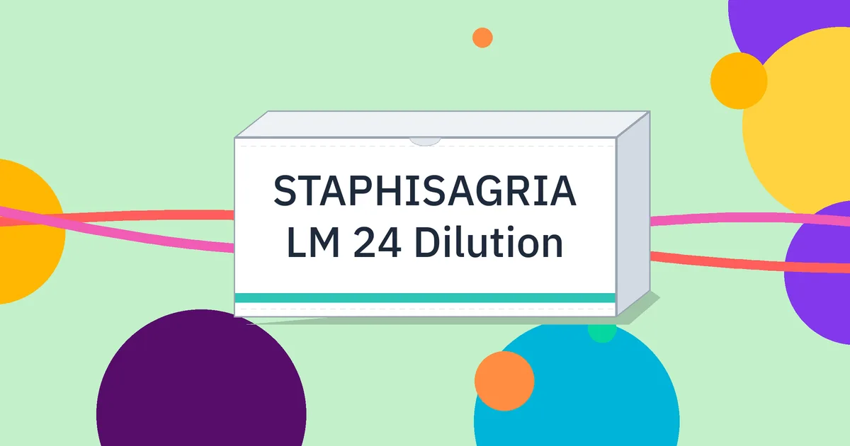 Symbolbild: Packung mit der Aufschrift STAPHISAGRIA LM 24 Dilution (PZN 03502587) – Verfügbarkeit und Bezug in Apotheken in Frankfurt am Main
