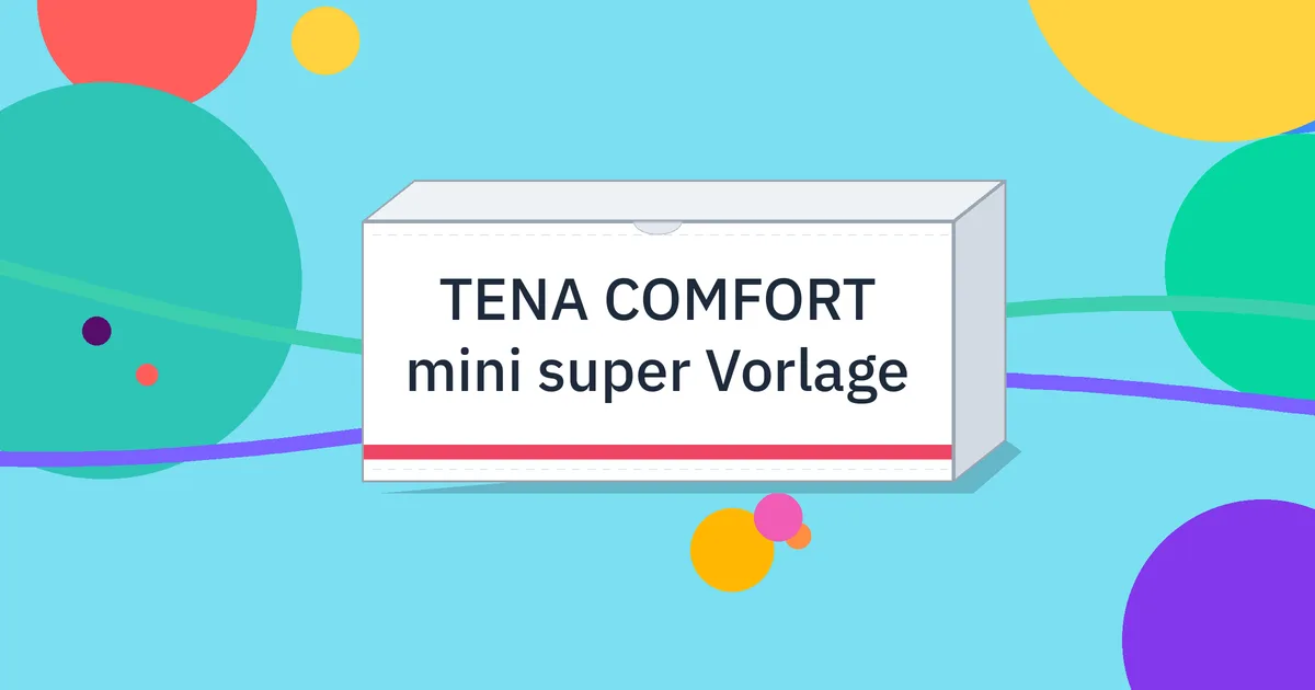 Symbolbild: Packung mit der Aufschrift TENA COMFORT mini super Vorlage (PZN 16034685) – Verfügbarkeit und Bezug in Apotheken in Frankfurt am Main