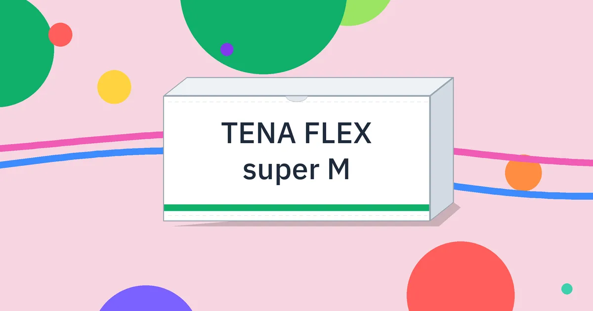 Symbolbild: Packung mit der Aufschrift TENA FLEX super M (PZN 00183236) – Verfügbarkeit und Bezug in Apotheken in Frankfurt am Main