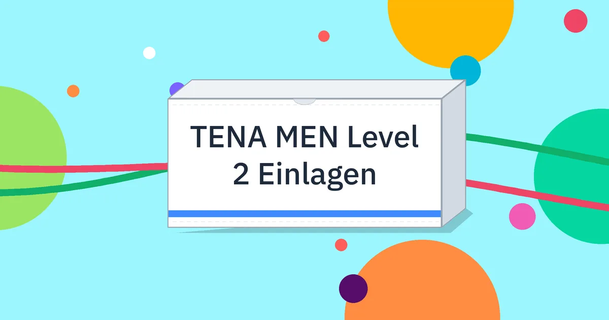 Symbolbild: Packung mit der Aufschrift TENA MEN Level 2 Einlagen (PZN 11846898) – Verfügbarkeit und Bezug in Apotheken in Frankfurt am Main