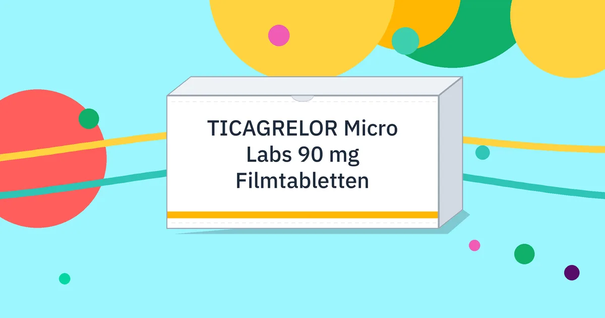 Symbolbild: Packung mit der Aufschrift TICAGRELOR Micro Labs 90 mg Filmtabletten (PZN 18706551) – Verfügbarkeit und Bezug in Apotheken in Frankfurt am Main