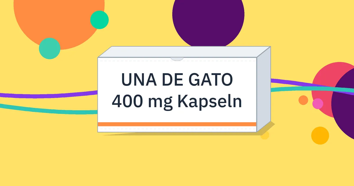 Symbolbild: Packung mit der Aufschrift UNA DE GATO 400 mg Kapseln (PZN 08811028) – Verfügbarkeit und Bezug in Apotheken in Frankfurt am Main