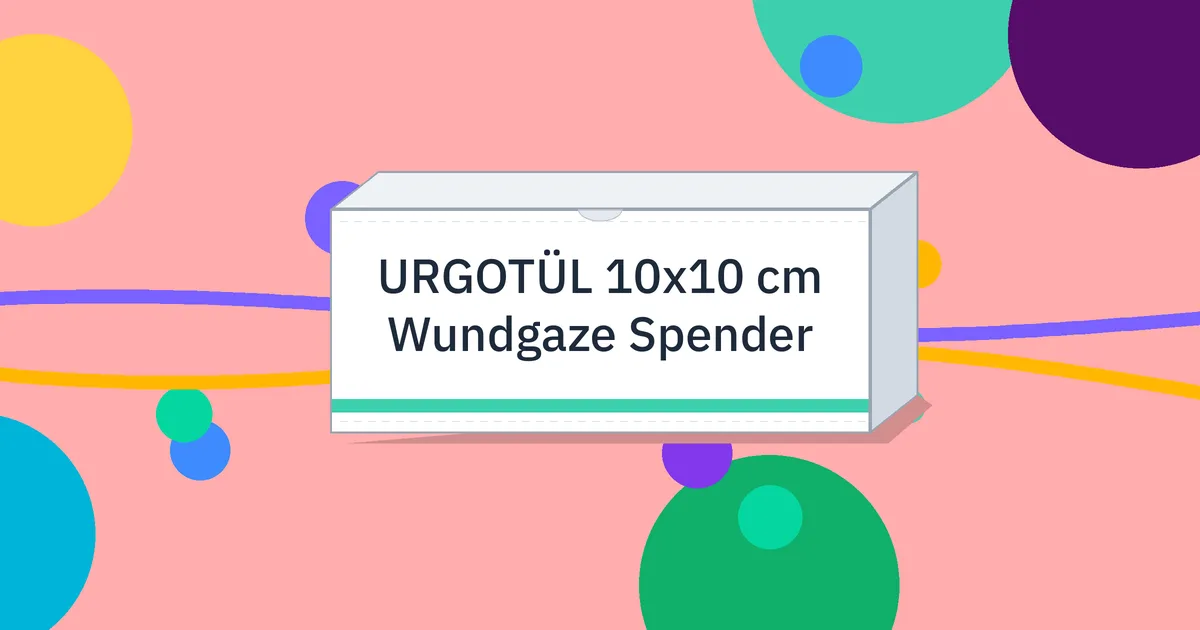 Symbolbild: Packung mit der Aufschrift URGOTÜL 10x10 cm Wundgaze Spender (PZN 16701638) – Verfügbarkeit und Bezug in Apotheken in Frankfurt am Main