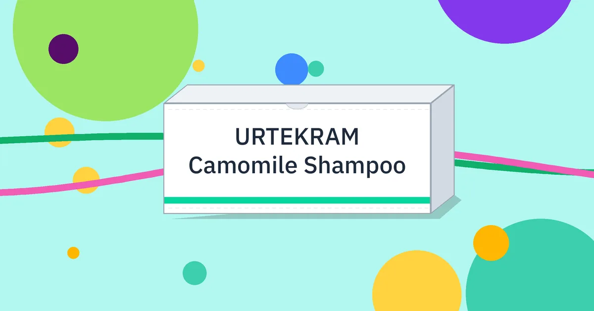 Symbolbild: Packung mit der Aufschrift URTEKRAM Camomile Shampoo (PZN 18820318) – Verfügbarkeit und Bezug in Apotheken in Frankfurt am Main