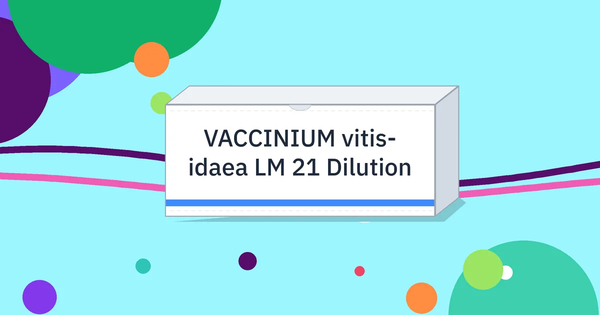 Symbolbild: Packung mit der Aufschrift VACCINIUM vitis-idaea LM 21 Dilution (PZN 13260978) – Verfügbarkeit und Bezug in Apotheken in Frankfurt am Main