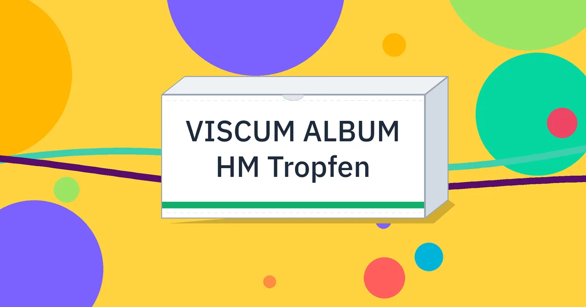 Symbolbild: Packung mit der Aufschrift VISCUM ALBUM HM Tropfen (PZN 00868218) – Verfügbarkeit und Bezug in Apotheken in Frankfurt am Main