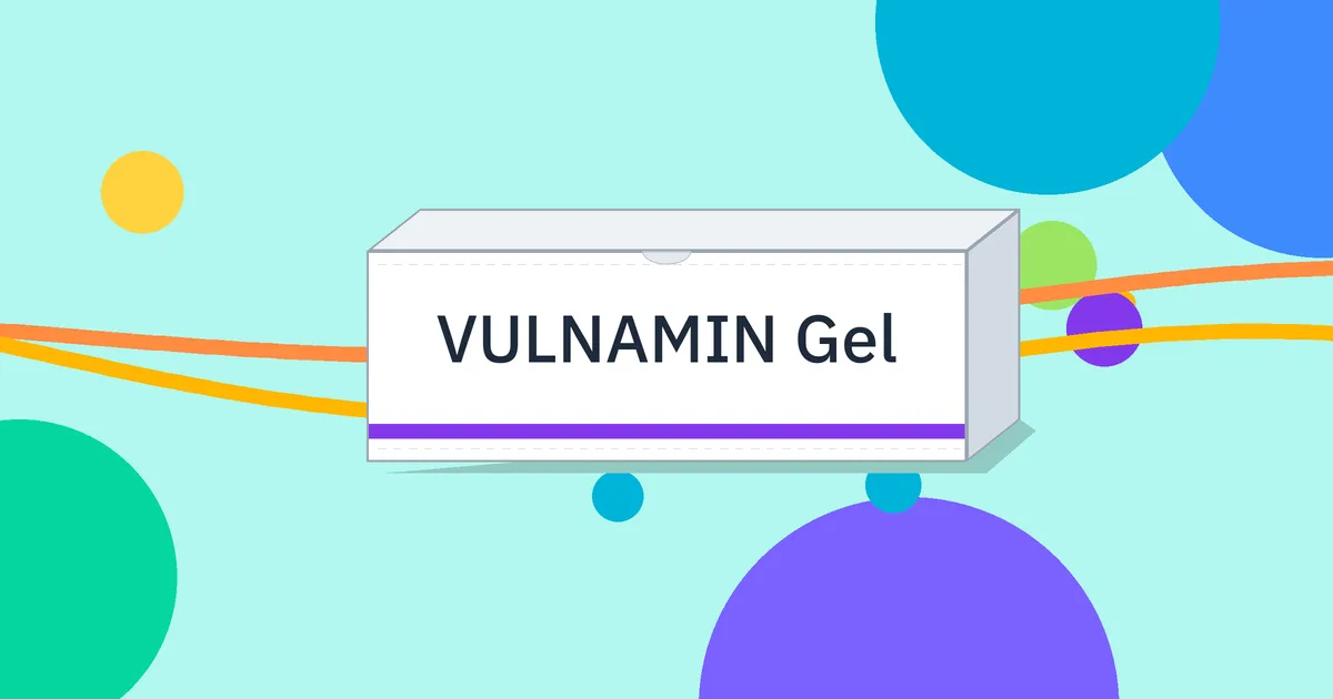 Symbolbild: Packung mit der Aufschrift VULNAMIN Gel (PZN 17878155) – Verfügbarkeit und Bezug in Apotheken in Frankfurt am Main