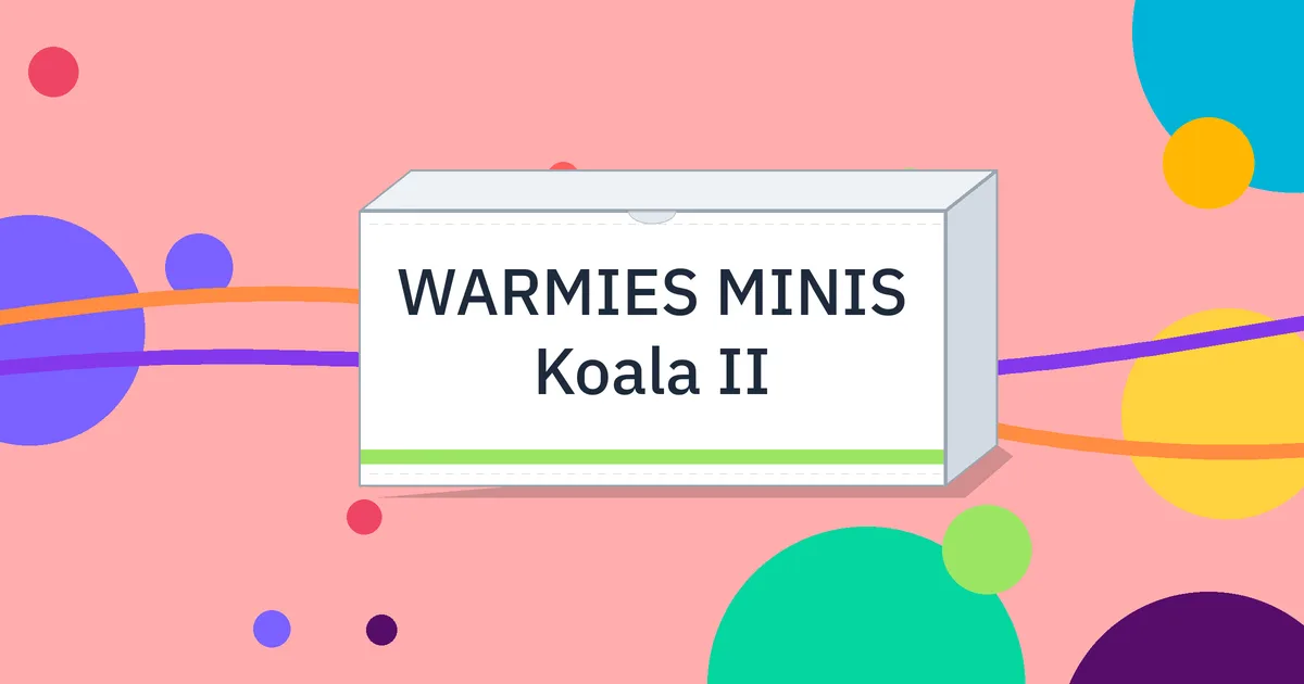 Symbolbild: Packung mit der Aufschrift WARMIES MINIS Koala II (PZN 17418146) – Verfügbarkeit und Bezug in Apotheken in Frankfurt am Main