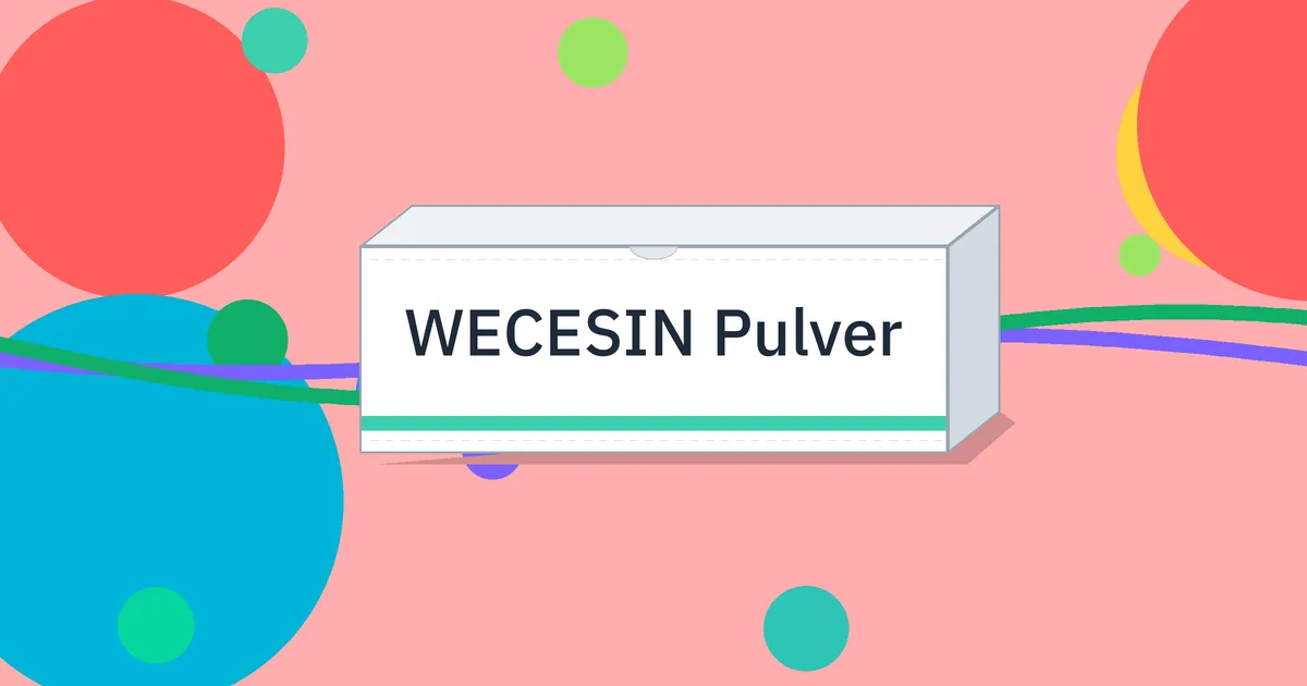 Symbolbild: Packung mit der Aufschrift WECESIN Pulver (PZN 12903977) – Verfügbarkeit und Bezug in Apotheken in Frankfurt am Main