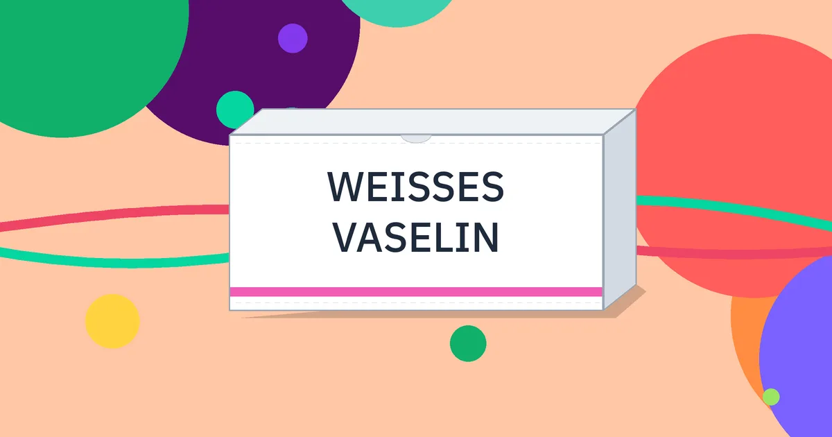 Symbolbild: Packung mit der Aufschrift WEISSES VASELIN (PZN 07468456) – Verfügbarkeit und Bezug in Apotheken in Frankfurt am Main