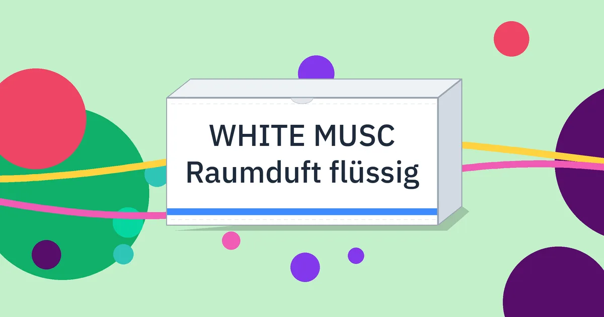 Symbolbild: Packung mit der Aufschrift WHITE MUSC Raumduft flüssig (PZN 01238608) – Verfügbarkeit und Bezug in Apotheken in Frankfurt am Main