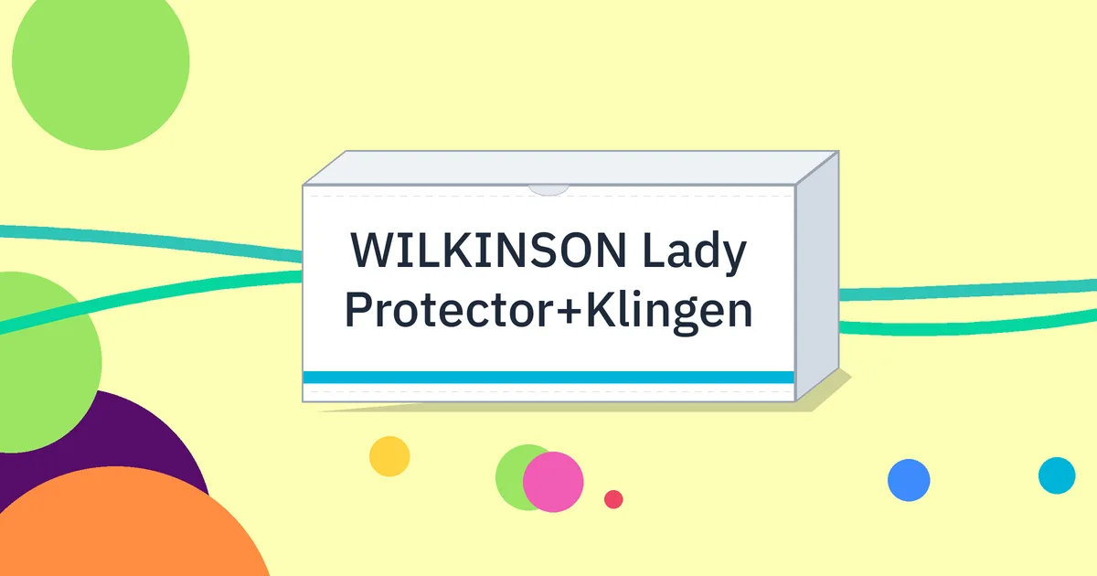 Symbolbild: Packung mit der Aufschrift WILKINSON Lady Protector+Klingen (PZN 00558305) – Verfügbarkeit und Bezug in Apotheken in Frankfurt am Main