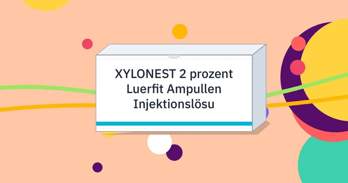 Symbolbild: Packung mit der Aufschrift XYLONEST 2 prozent Luerfit Ampullen Injektionslösu (PZN 03431367) – Verfügbarkeit und Bezug in Apotheken in Frankfurt am Main