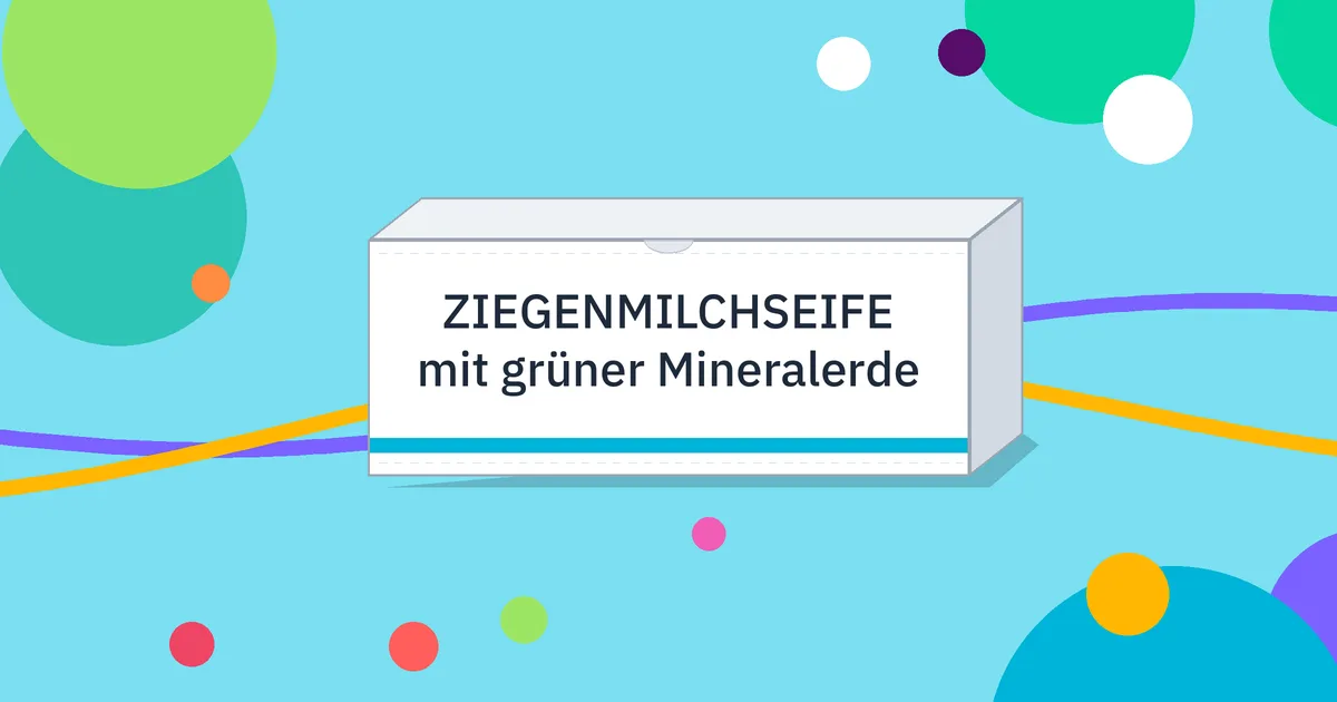 Symbolbild: Packung mit der Aufschrift ZIEGENMILCHSEIFE mit grüner Mineralerde (PZN 11108315) – Verfügbarkeit und Bezug in Apotheken in Frankfurt am Main