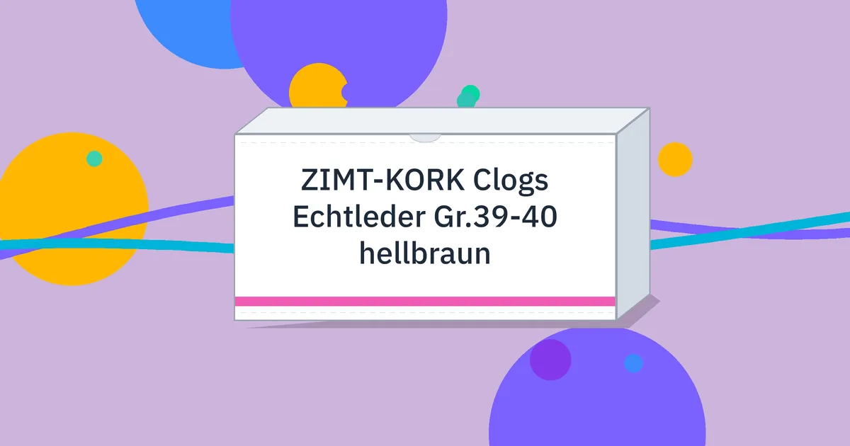 Symbolbild: Packung mit der Aufschrift ZIMT-KORK Clogs Echtleder Gr.39-40 hellbraun (PZN 19728690) – Verfügbarkeit und Bezug in Apotheken in Frankfurt am Main