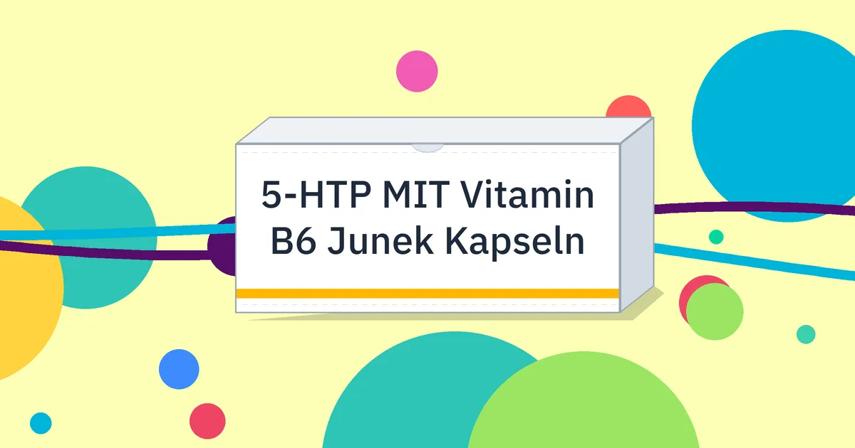 Symbolbild: Packung mit der Aufschrift 5-HTP MIT Vitamin B6 Junek Kapseln (PZN 17824159) – Verfügbarkeit und Bezug in Apotheken in Frankfurt am Main
