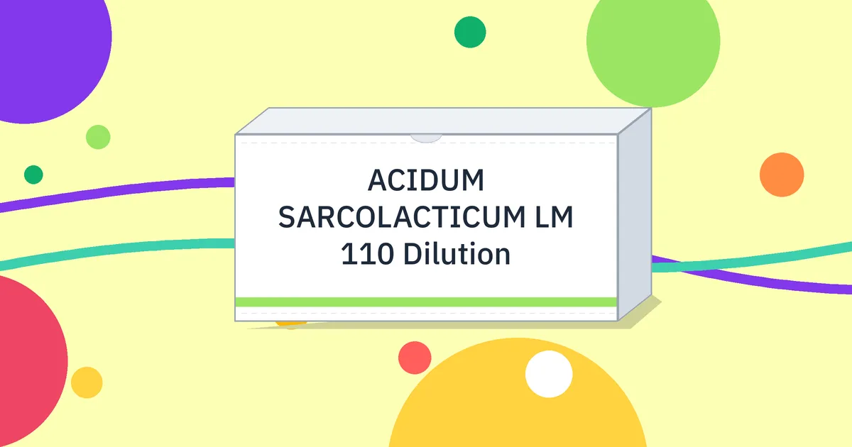 Symbolbild: Packung mit der Aufschrift ACIDUM SARCOLACTICUM LM 110 Dilution (PZN 13283525) – Verfügbarkeit und Bezug in Apotheken in Frankfurt am Main