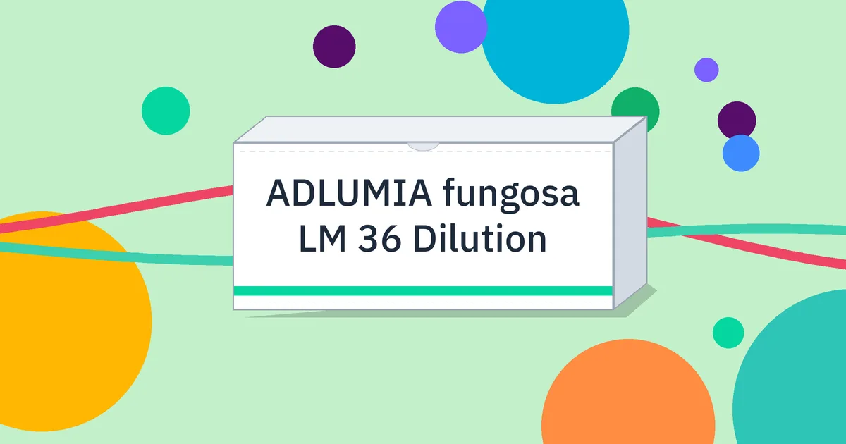 Symbolbild: Packung mit der Aufschrift ADLUMIA fungosa LM 36 Dilution (PZN 13296864) – Verfügbarkeit und Bezug in Apotheken in Frankfurt am Main