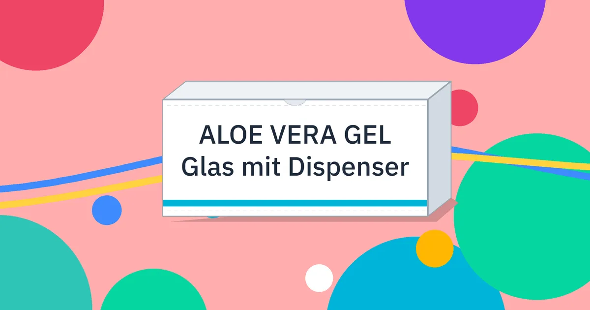 Symbolbild: Packung mit der Aufschrift ALOE VERA GEL Glas mit Dispenser (PZN 16699479) – Verfügbarkeit und Bezug in Apotheken in Frankfurt am Main