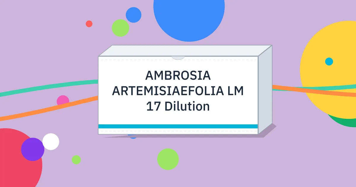 Symbolbild: Packung mit der Aufschrift AMBROSIA ARTEMISIAEFOLIA LM 17 Dilution (PZN 13318169) – Verfügbarkeit und Bezug in Apotheken in Frankfurt am Main