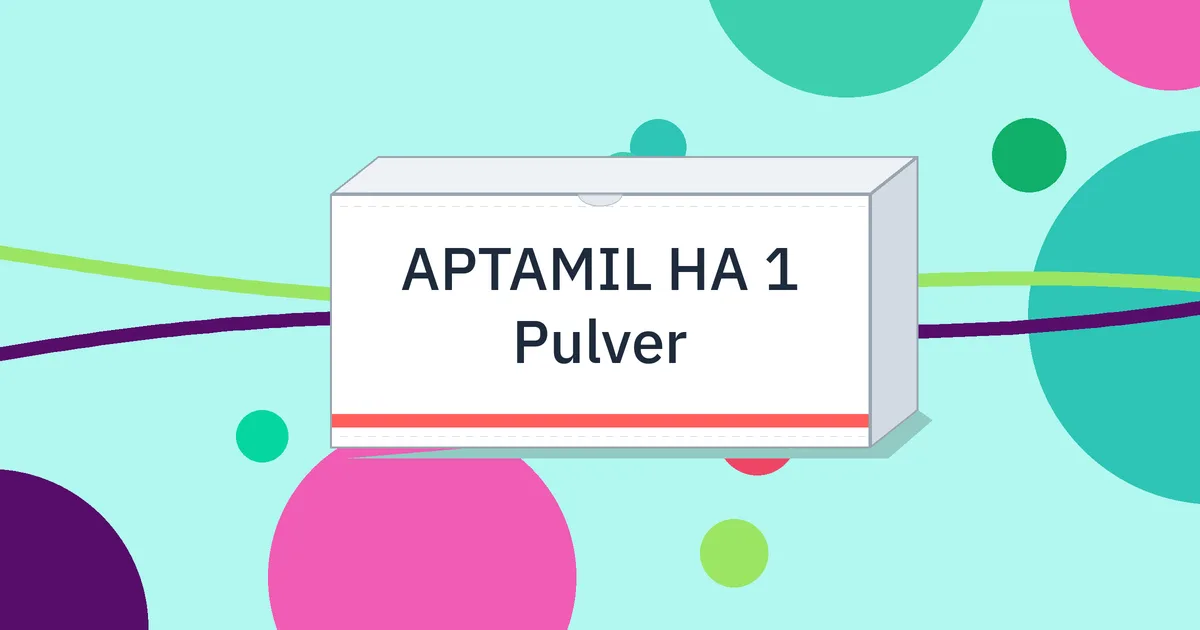 Symbolbild: Packung mit der Aufschrift APTAMIL HA 1 Pulver (PZN 13715350) – Verfügbarkeit und Bezug in Apotheken in Frankfurt am Main