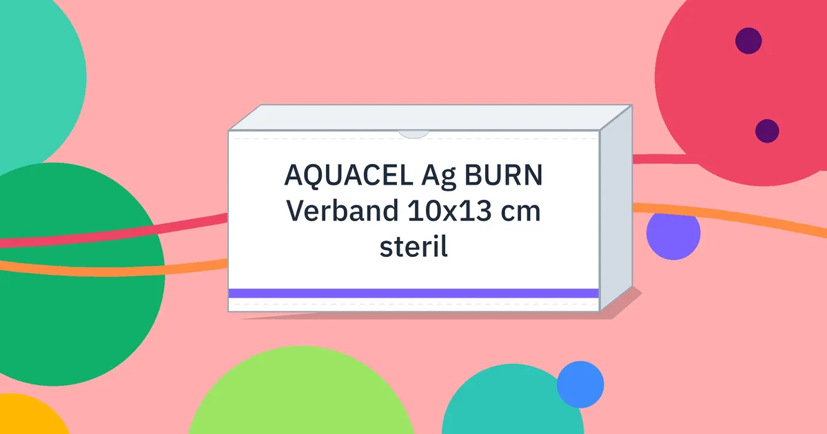 Symbolbild: Packung mit der Aufschrift AQUACEL Ag BURN Verband 10x13 cm steril (PZN 00215120) – Verfügbarkeit und Bezug in Apotheken in Frankfurt am Main