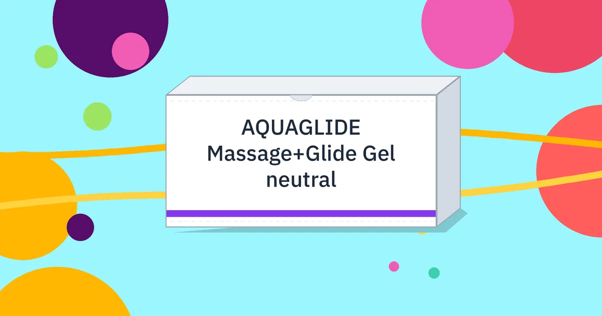 Symbolbild: Packung mit der Aufschrift AQUAGLIDE Massage+Glide Gel neutral (PZN 16139912) – Verfügbarkeit und Bezug in Apotheken in Frankfurt am Main