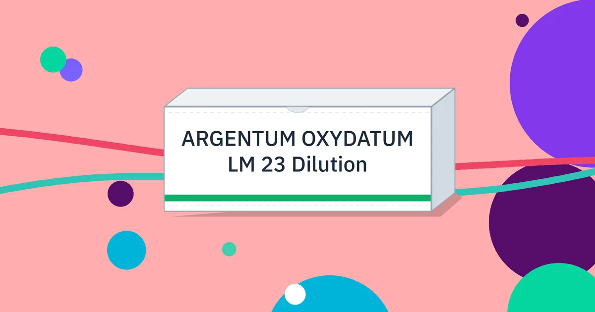 Symbolbild: Packung mit der Aufschrift ARGENTUM OXYDATUM LM 23 Dilution (PZN 12769237) – Verfügbarkeit und Bezug in Apotheken in Frankfurt am Main