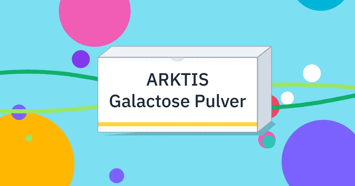Symbolbild: Packung mit der Aufschrift ARKTIS Galactose Pulver (PZN 18093545) – Verfügbarkeit und Bezug in Apotheken in Frankfurt am Main