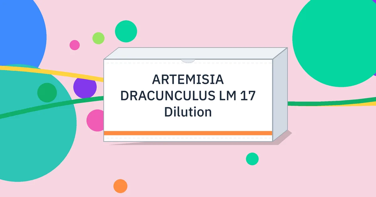 Symbolbild: Packung mit der Aufschrift ARTEMISIA DRACUNCULUS LM 17 Dilution (PZN 13394348) – Verfügbarkeit und Bezug in Apotheken in Frankfurt am Main