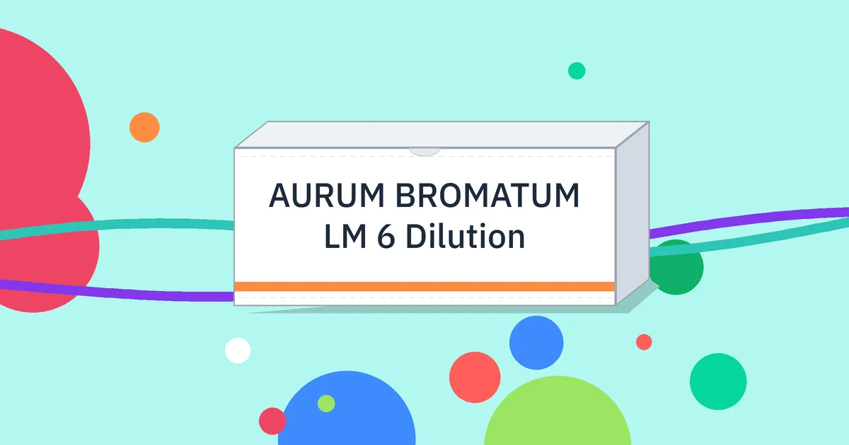 Symbolbild: Packung mit der Aufschrift AURUM BROMATUM LM 6 Dilution (PZN 12783705) – Verfügbarkeit und Bezug in Apotheken in Frankfurt am Main