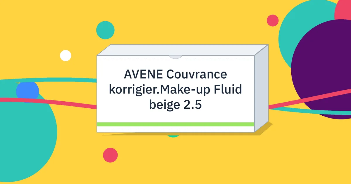 Symbolbild: Packung mit der Aufschrift AVENE Couvrance korrigier.Make-up Fluid beige 2.5 (PZN 10942393) – Verfügbarkeit und Bezug in Apotheken in Frankfurt am Main