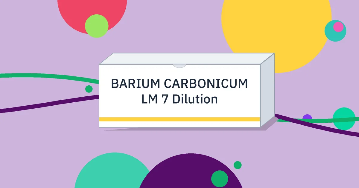 Symbolbild: Packung mit der Aufschrift BARIUM CARBONICUM LM 7 Dilution (PZN 12788890) – Verfügbarkeit und Bezug in Apotheken in Frankfurt am Main