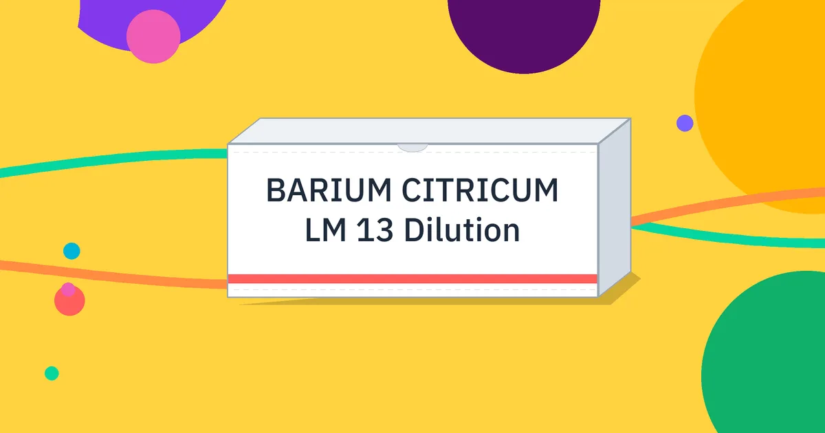 Symbolbild: Packung mit der Aufschrift BARIUM CITRICUM LM 13 Dilution (PZN 12789398) – Verfügbarkeit und Bezug in Apotheken in Frankfurt am Main