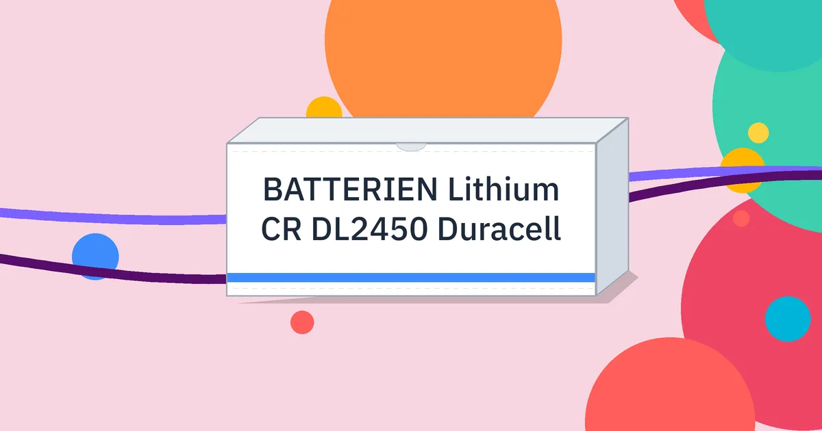 Symbolbild: Packung mit der Aufschrift BATTERIEN Lithium CR DL2450 Duracell (PZN 08411932) – Verfügbarkeit und Bezug in Apotheken in Frankfurt am Main