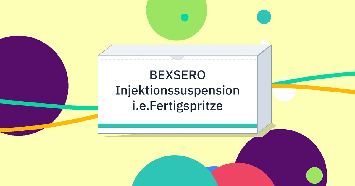 Symbolbild: Packung mit der Aufschrift BEXSERO Injektionssuspension i.e.Fertigspritze (PZN 17521016) – Verfügbarkeit und Bezug in Apotheken in Frankfurt am Main