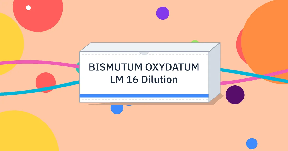 Symbolbild: Packung mit der Aufschrift BISMUTUM OXYDATUM LM 16 Dilution (PZN 13387934) – Verfügbarkeit und Bezug in Apotheken in Frankfurt am Main