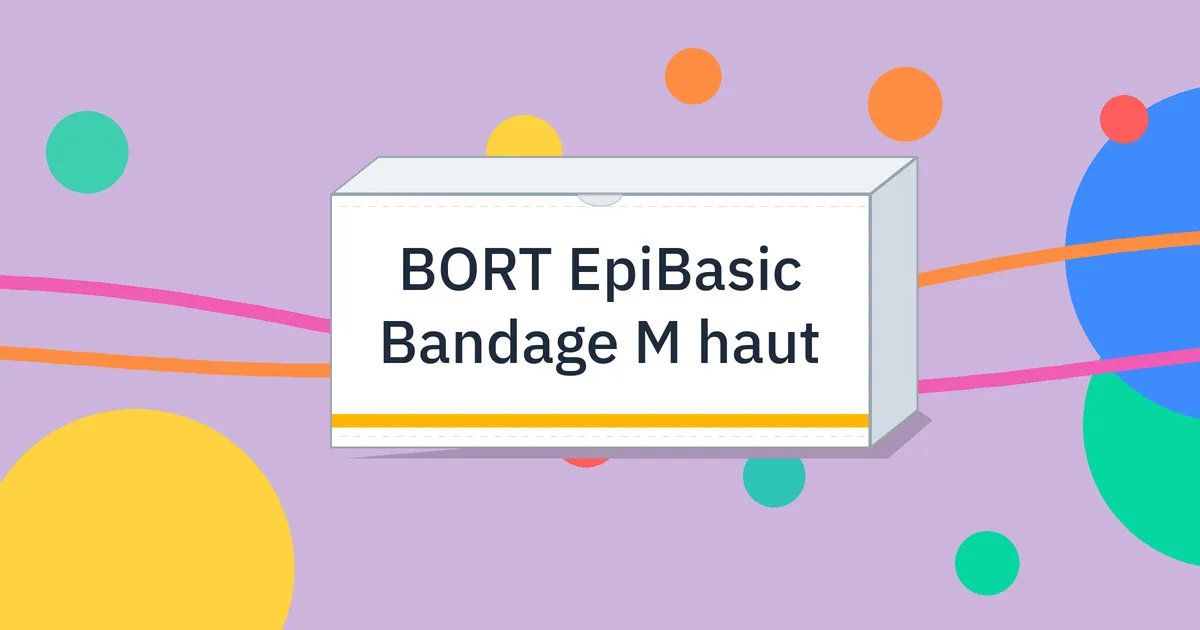 Symbolbild: Packung mit der Aufschrift BORT EpiBasic Bandage M haut (PZN 07673340) – Verfügbarkeit und Bezug in Apotheken in Frankfurt am Main