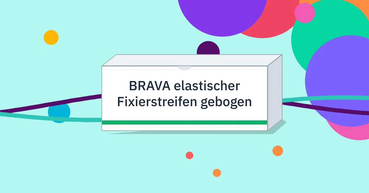 Symbolbild: Packung mit der Aufschrift BRAVA elastischer Fixierstreifen gebogen (PZN 09543742) – Verfügbarkeit und Bezug in Apotheken in Frankfurt am Main