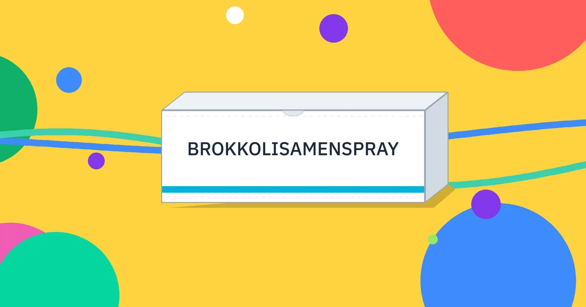Symbolbild: Packung mit der Aufschrift BROKKOLISAMENSPRAY (PZN 12496331) – Verfügbarkeit und Bezug in Apotheken in Frankfurt am Main