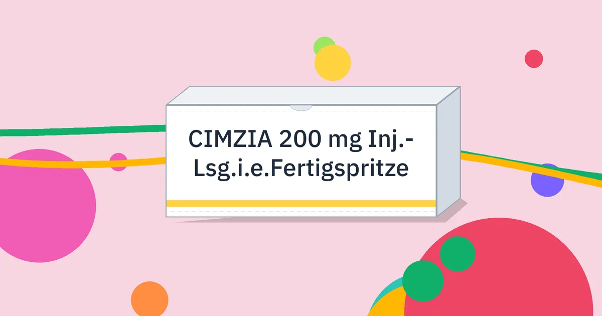 Symbolbild: Packung mit der Aufschrift CIMZIA 200 mg Inj.-Lsg.i.e.Fertigspritze (PZN 12638044) – Verfügbarkeit und Bezug in Apotheken in Frankfurt am Main